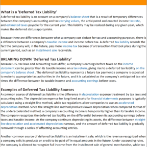 Deferred Tax Calculator Excel - Business Insights Group AG